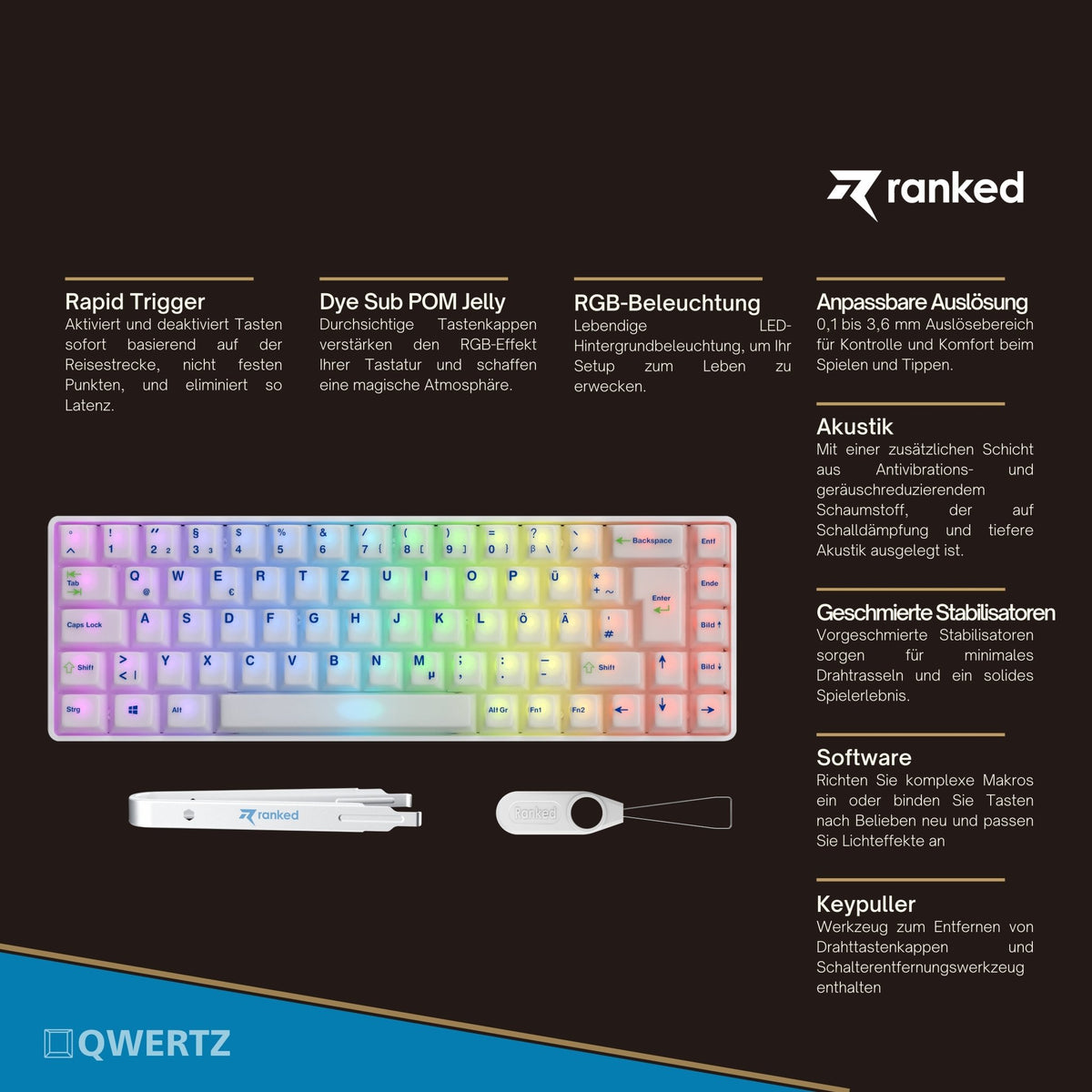 Master m65 HE Mechanical Gaming Keyboard - POM Limited Edition - [ISO ...